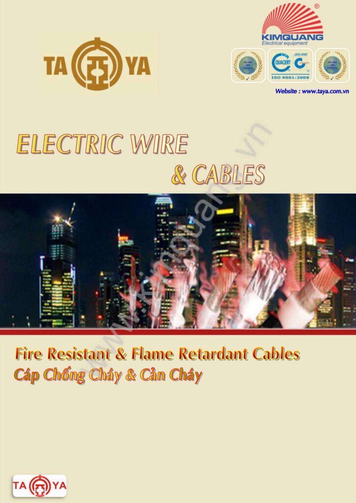 Taya cable catalogue || Catalogue dây cáp điện Taya - Đài Loan