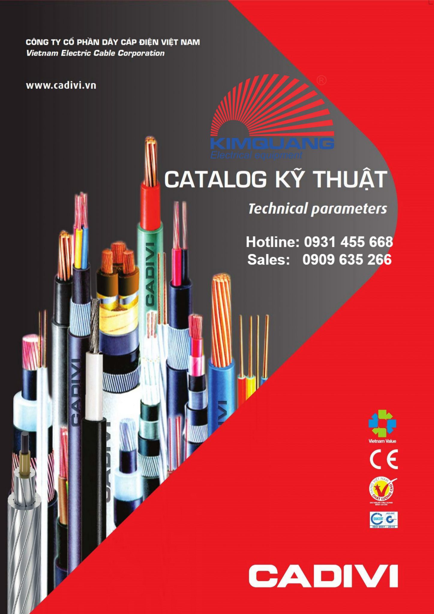 Cadivi cable - Catalogue dây cáp điện Cadivi