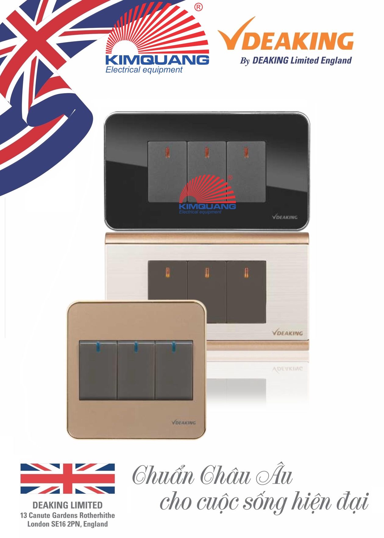 Deaking England Pricelist 2025 || NPP Thiết bị điện Kim Quang