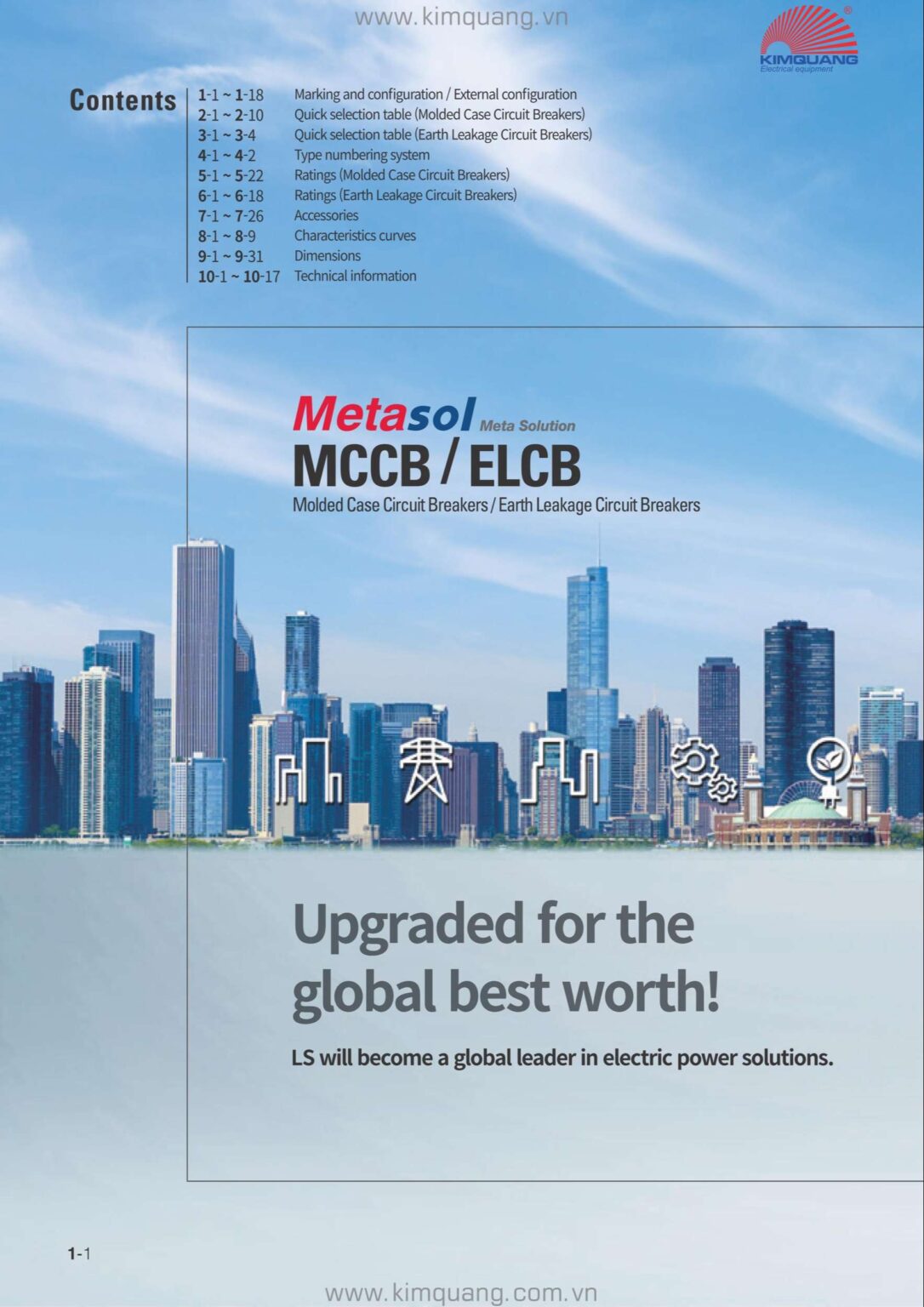 LS Catalogue thiết bị điện công nghiệp đóng cắt tự động Hàn Quốc
