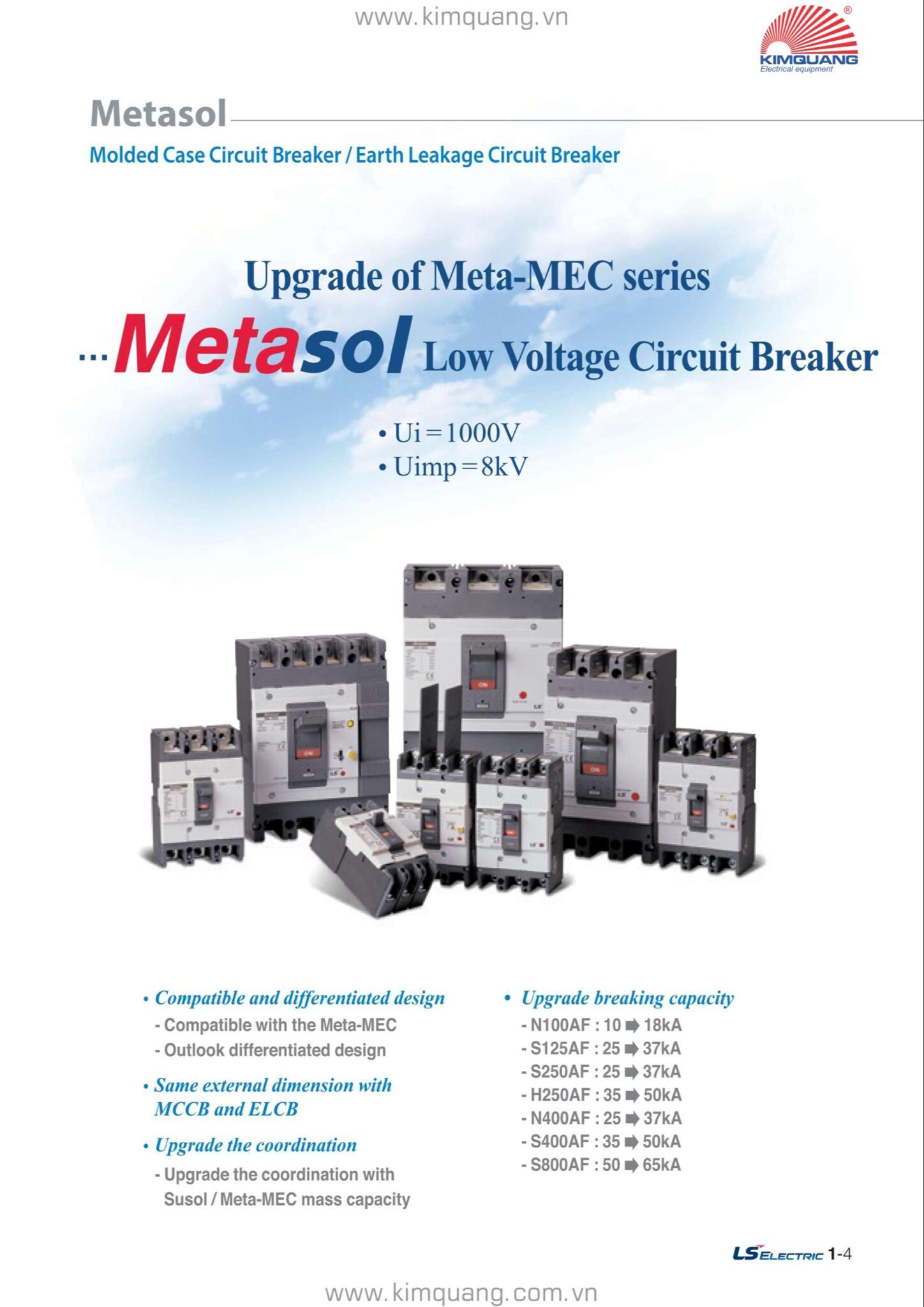 LS Catalogue thiết bị điện công nghiệp đóng cắt tự động Hàn Quốc